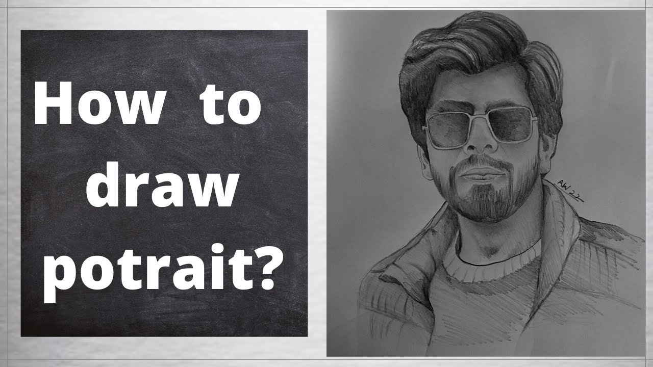 How to draw pencil sketch | step by step | AW art studio - YouTube