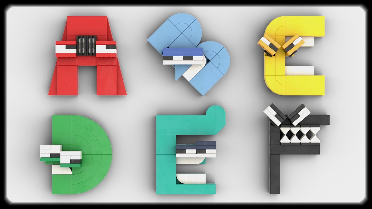 Making Alphabet Lore (A-F) but with LEGO - YouTube