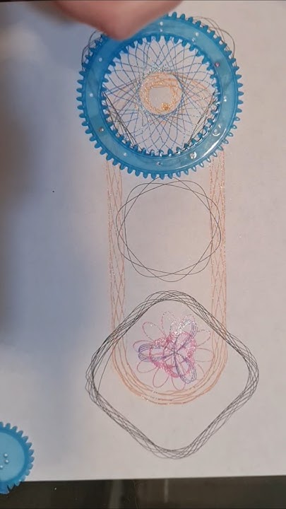 Multi gear Spirograph with inlined gears #art #spirograph #colors - YouTube
