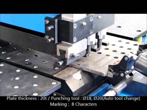 KOTEC PCNC Plate punching machine with auto tool change system - YouTube