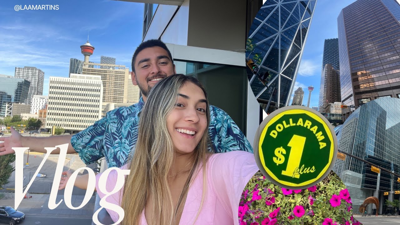 VLOG #1 - voltinha por downtown+dollarama+central memorial park 🫶🏼🤍🇨🇦 ...