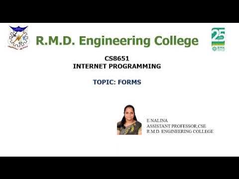 FORMS |IP |Mrs. E.Nalina, Assistant Professor, CSE, RMDEC - YouTube
