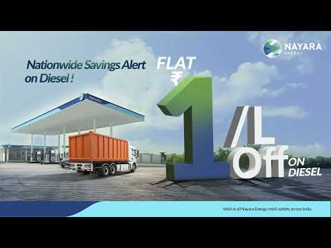 Diesel offer at Nayara Energy Petrol Pumps
