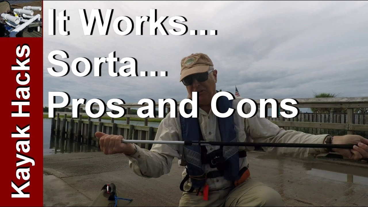 Test! Golf Ball Retriever vs Stake Out Pole for Kayak Fishing - YouTube