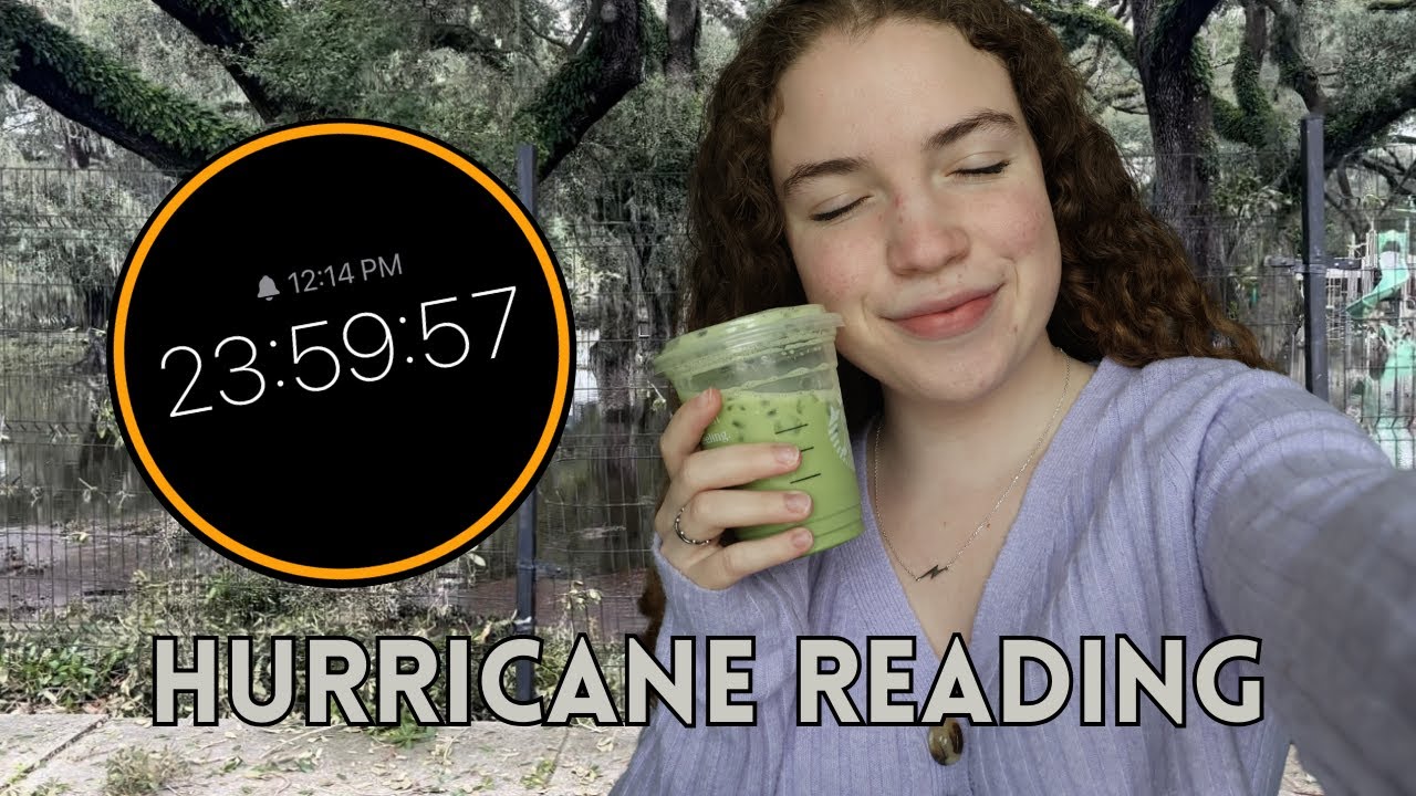 Reading for 24 hours during a HURRICANE - YouTube