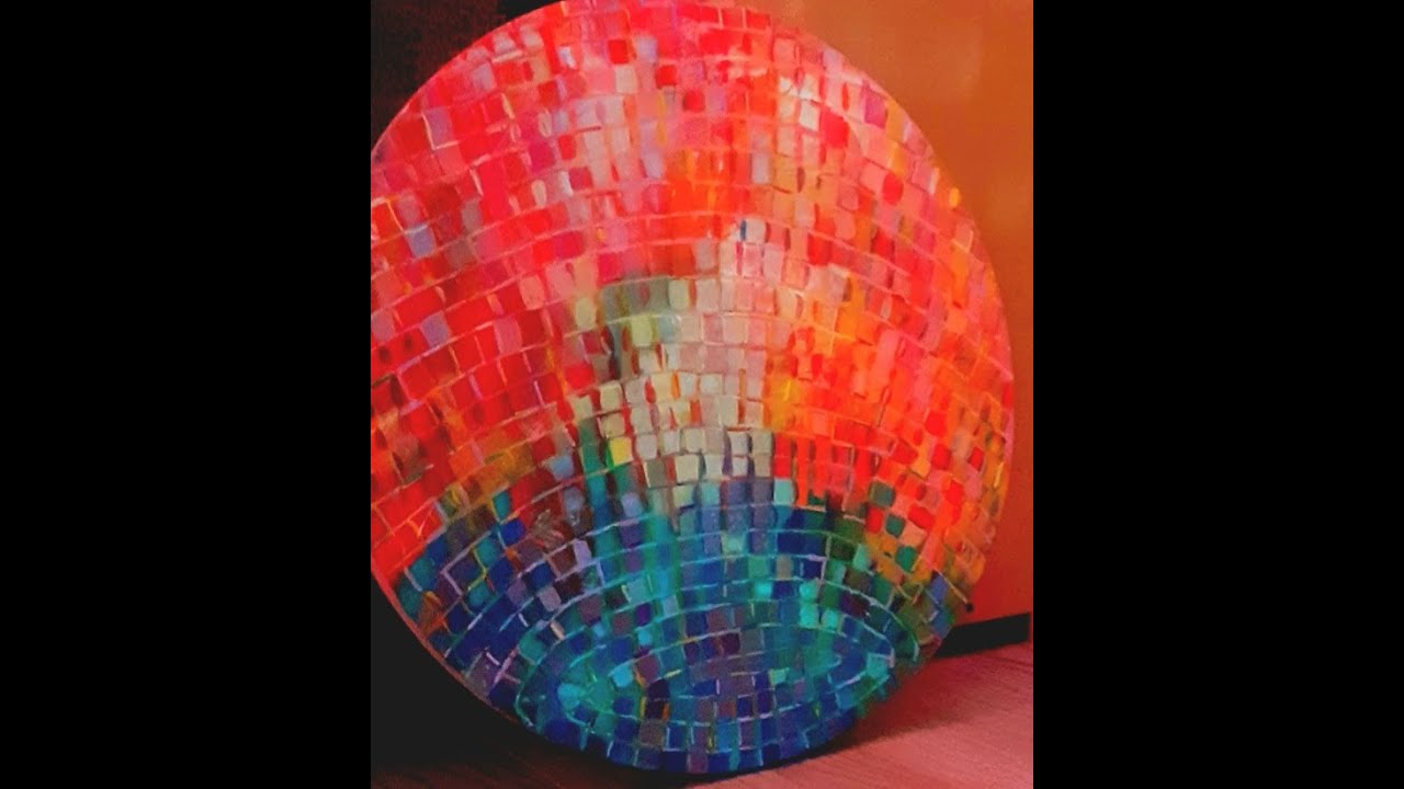 DIY Painting a Disco ball - YouTube