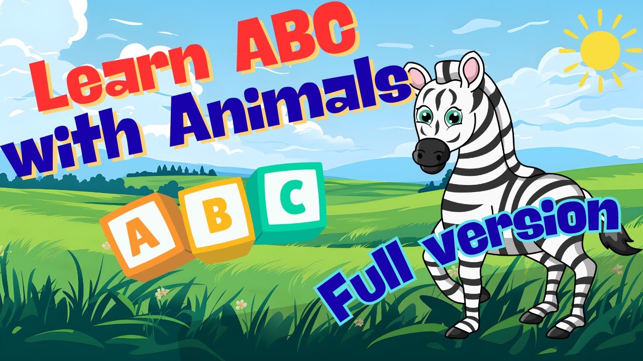 Learn the Alphabet A to Z with Animals 🐵🦓 | Fun ABC Learning Video for ...