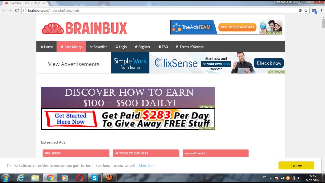 brainbux: paga ate 14 euros por dia. - YouTube