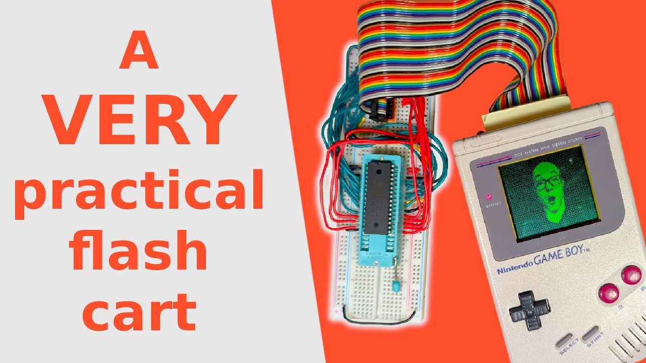 Make a GameBoy flash cartridge! - YouTube