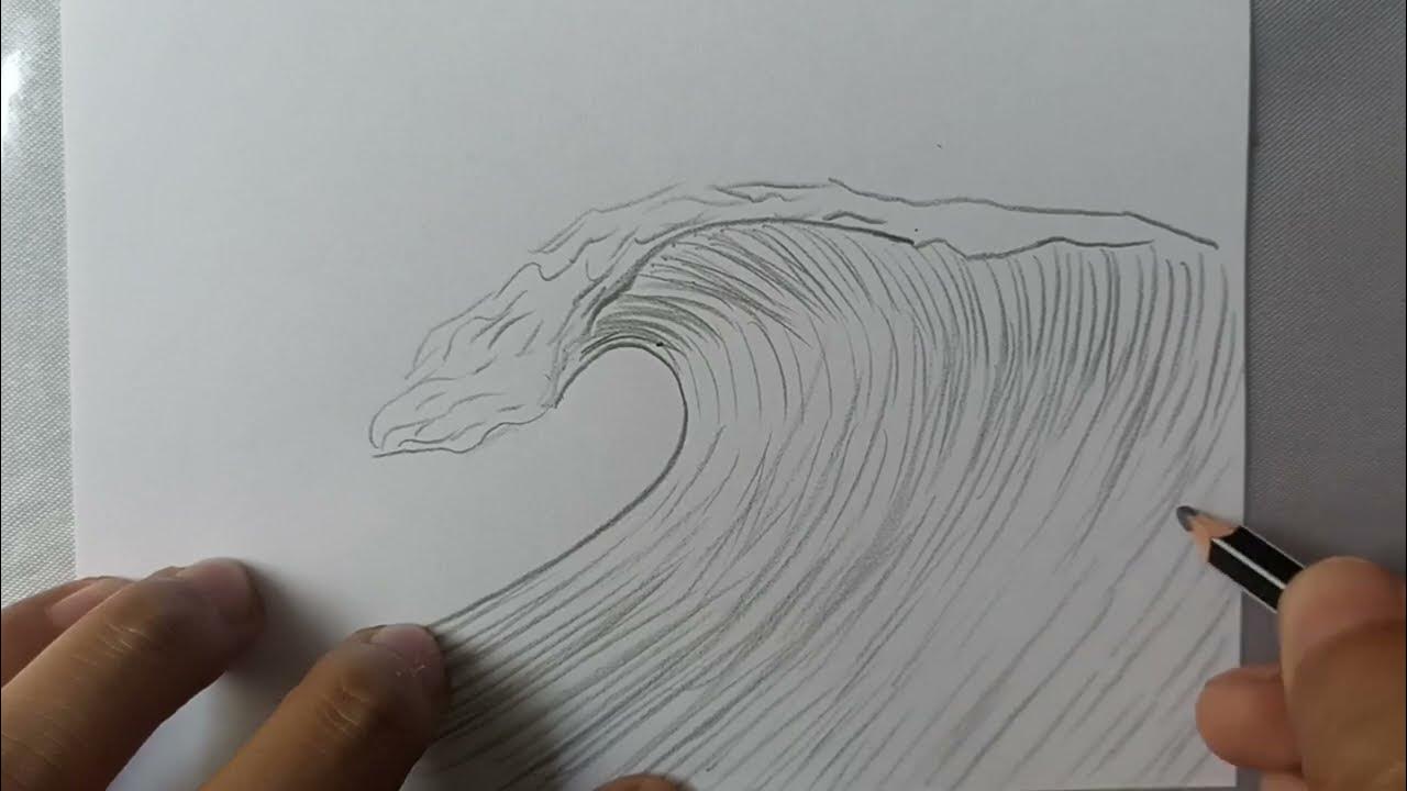 comment dessiner une vague - YouTube