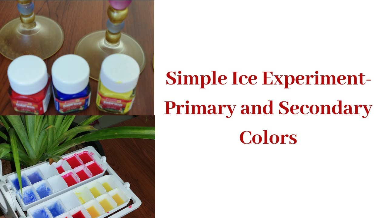 Simple Ice Experiment -Primary and Secondary colors / Learn more about ...