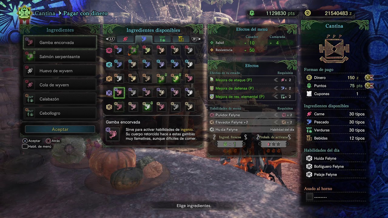 MHW: Guía Comidas - YouTube