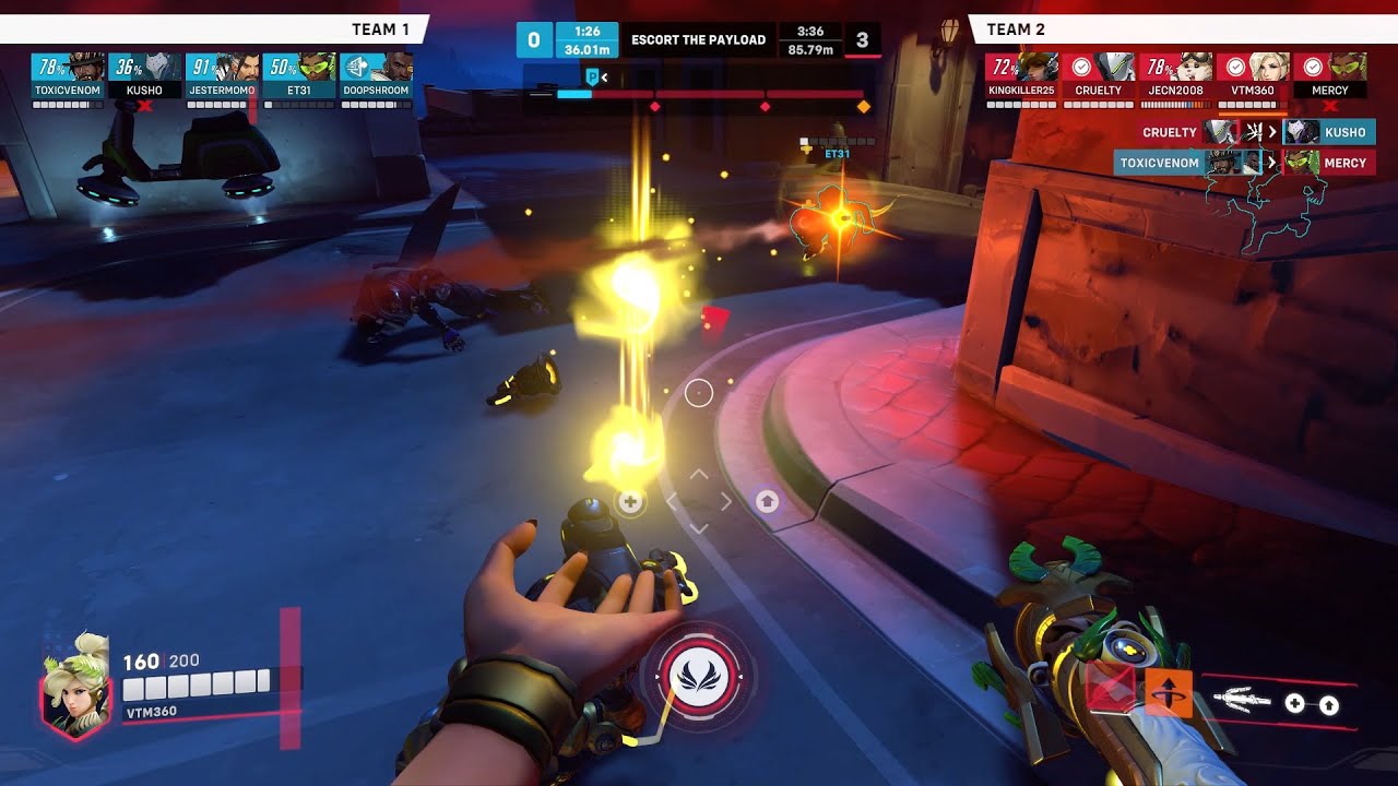 Overwatch 2: Mercy - Getting Huge Rez Trophy - YouTube