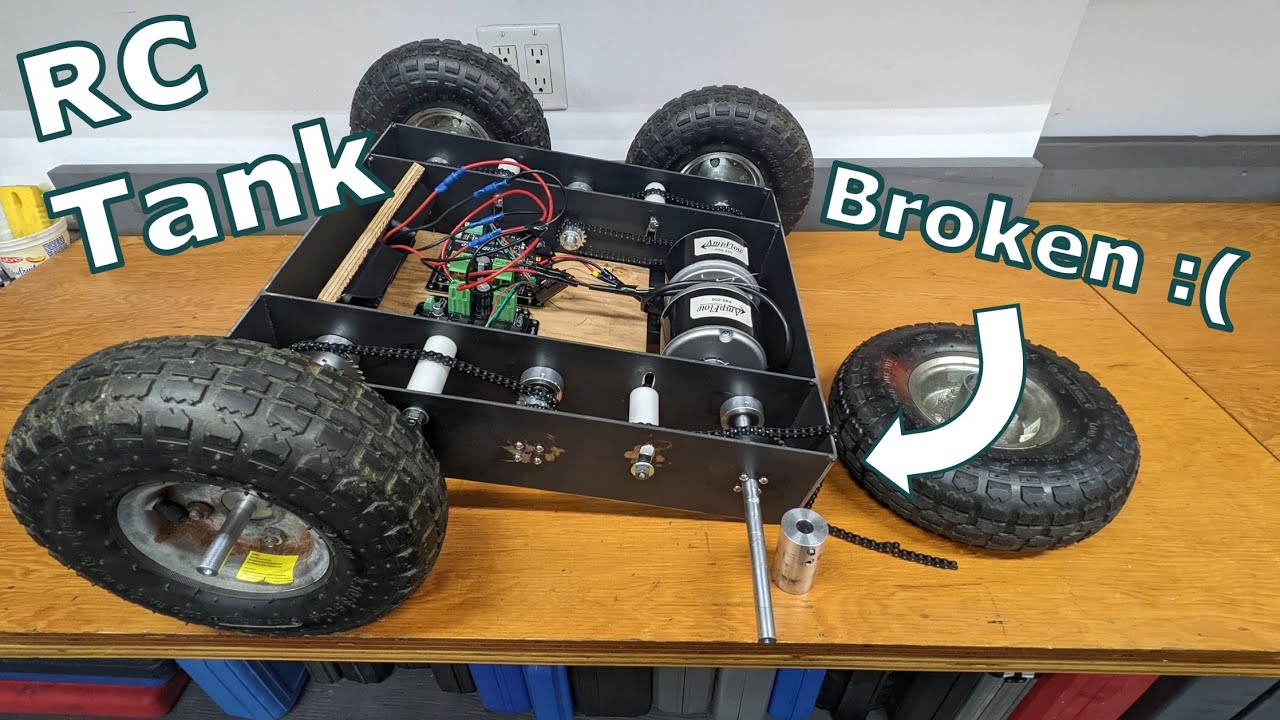 Project Wheeled RC Tank - Part 5 and a Half - Broke Stuff - YouTube