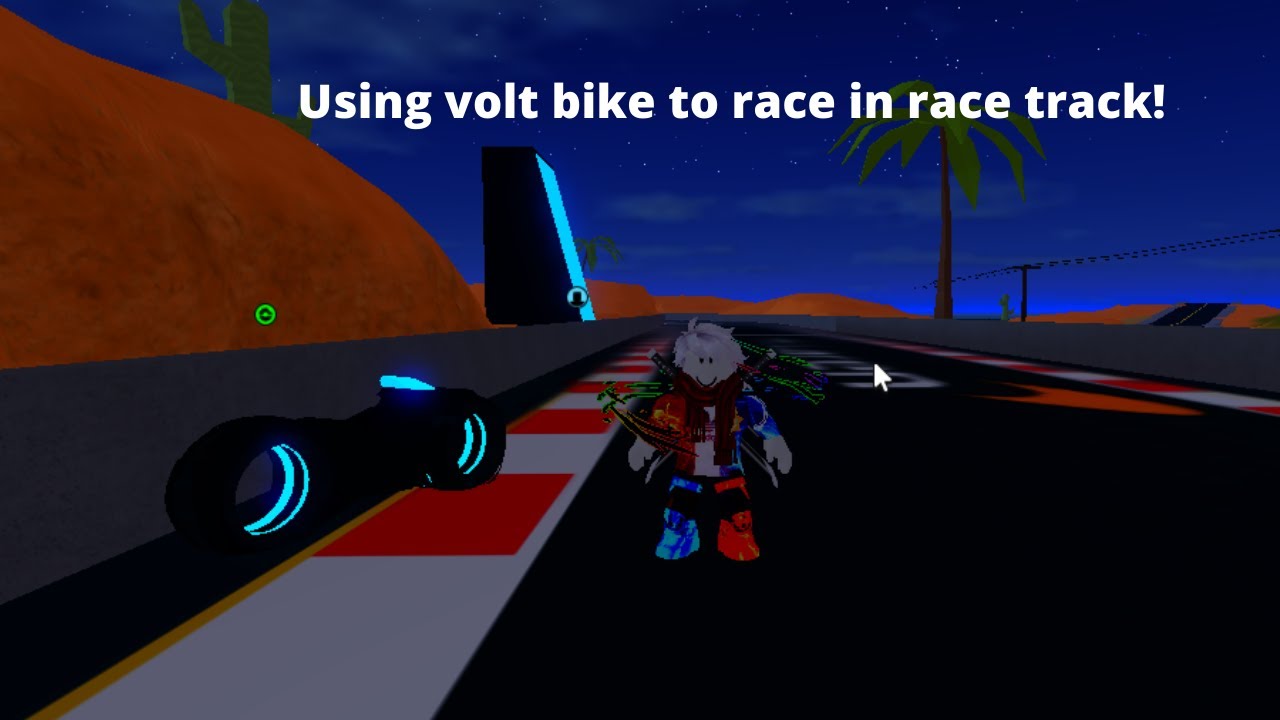 Using volt bike in race track!(Roblox Jailbreak - YouTube