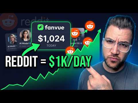 How I Made $1000 Daily on AI Model Fanvue With Reddit Only (AI OFM)