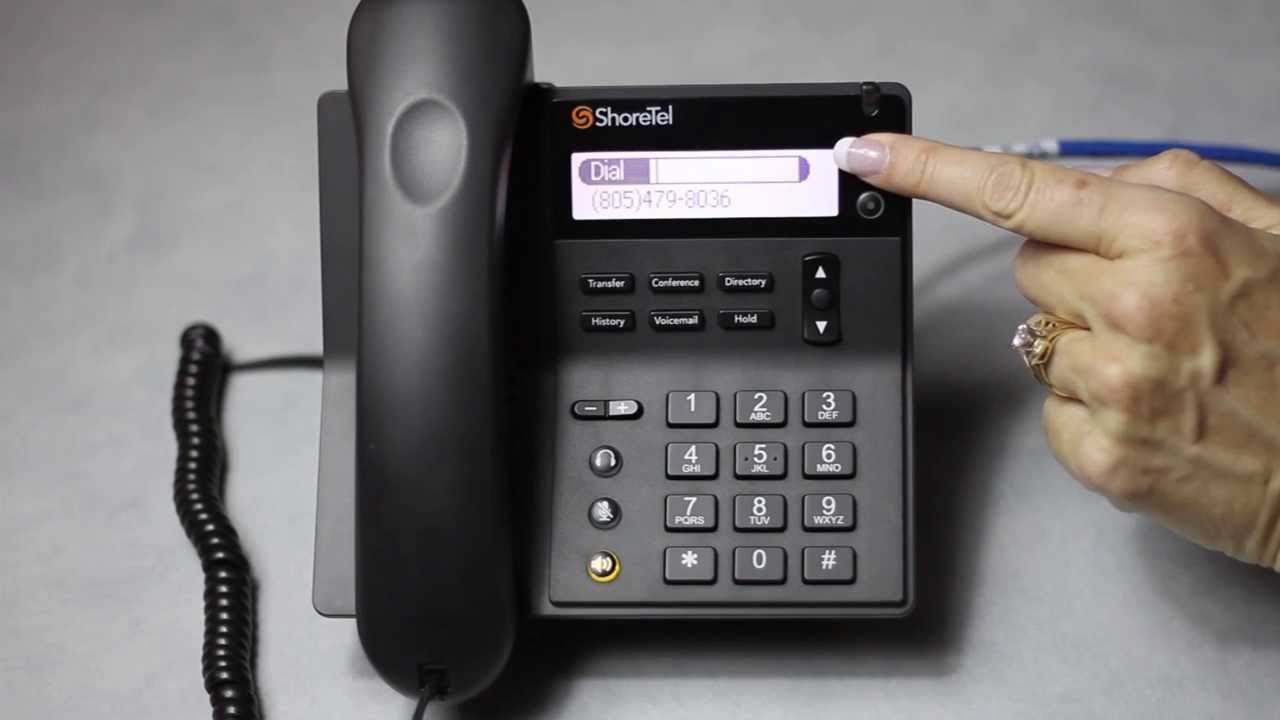 Conference Calling with a ShoreTel IP 420 Phone - YouTube