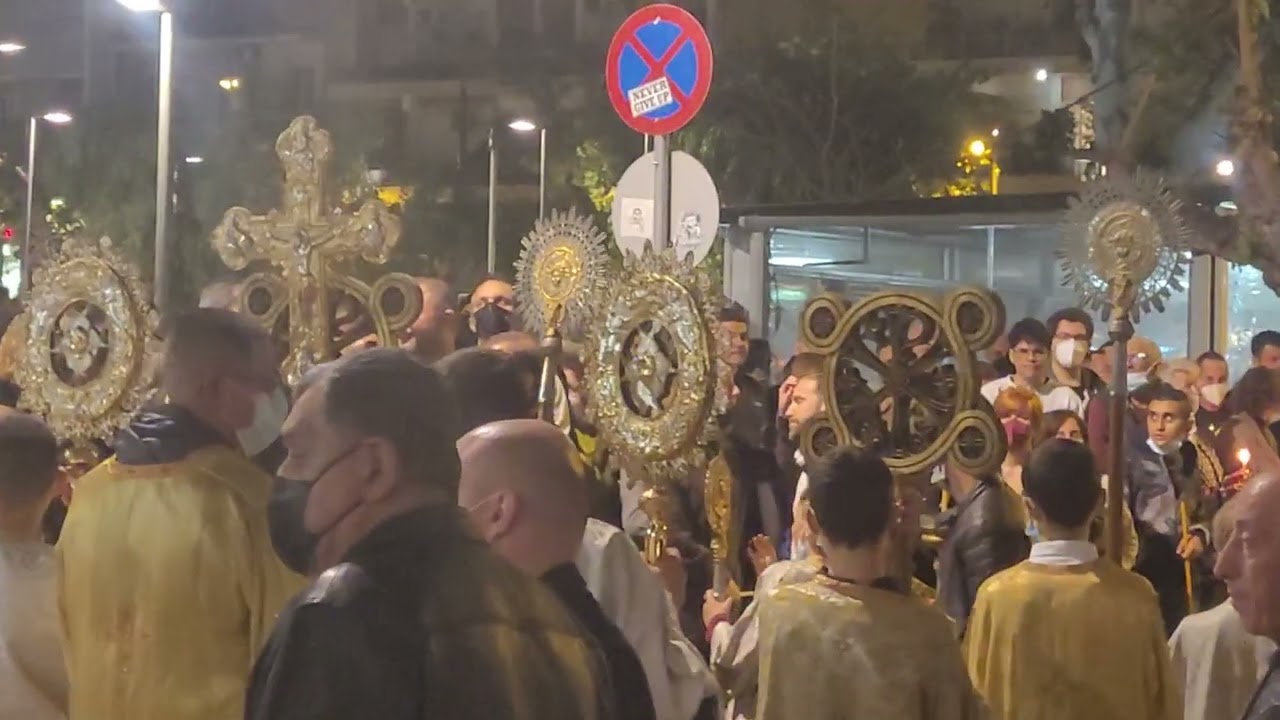 Αγιος παντελεημονας Επιταφιος Μεγαλη παρασκευη 22/4/2022 - YouTube