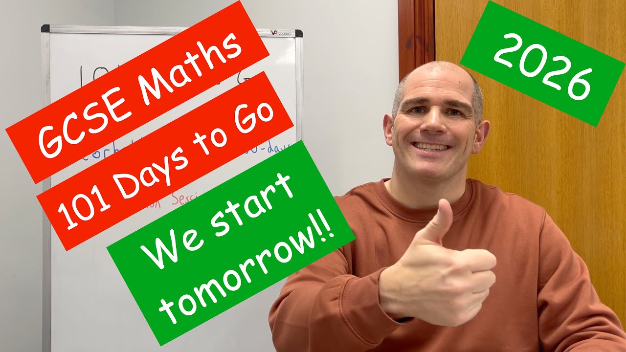 101 Days To Go - GCSE Maths 2026 - Corbettmaths - YouTube