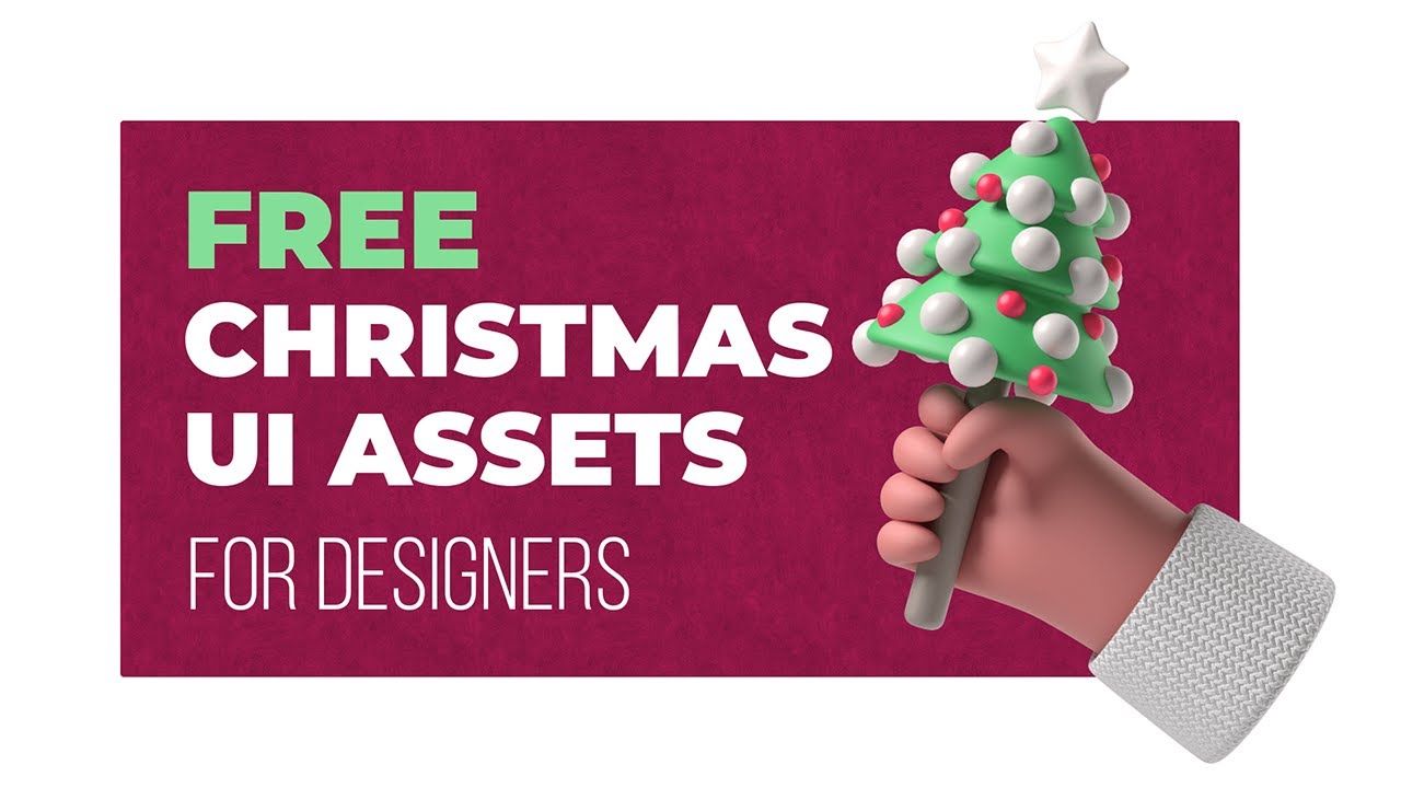 Christmas UI Assets for UI Designers | X'mas UI design | X'Mas Design ...