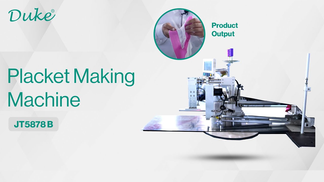 Duke JT5878-B | Placket-Making Machine | Precision & Efficiency | HCA ...