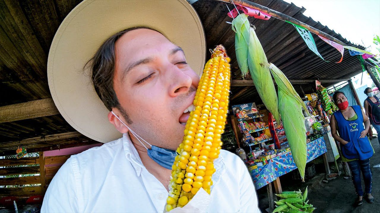 🔥 Probando el ELOTE MÁS GRANDE DEL MUNDO! 🌽 Jala, Pueblo Mágico | Alex ...