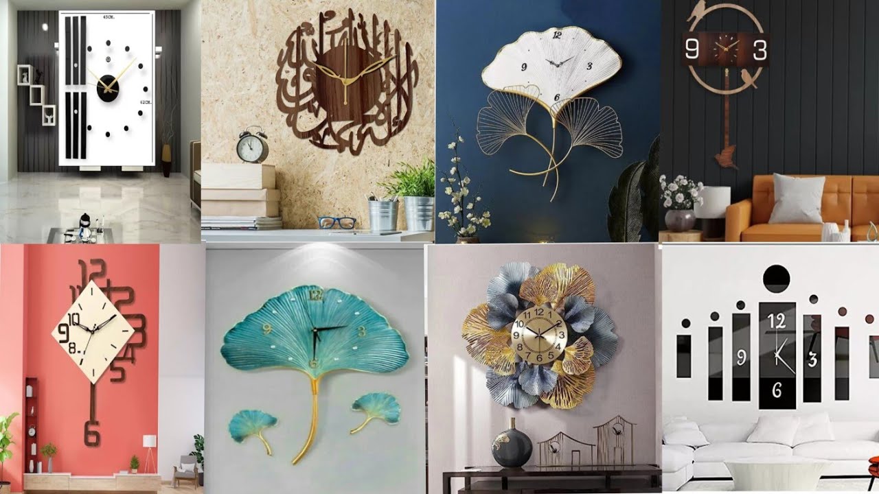 Latest Attractive modern wall clocks designs for home decoration - YouTube