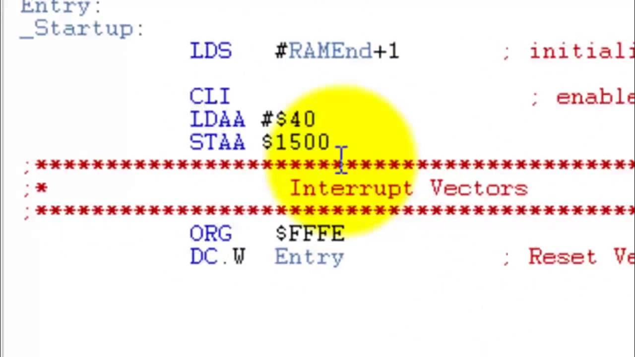 HCS12 9S12 Assembly How To Use CodeWarrior - YouTube