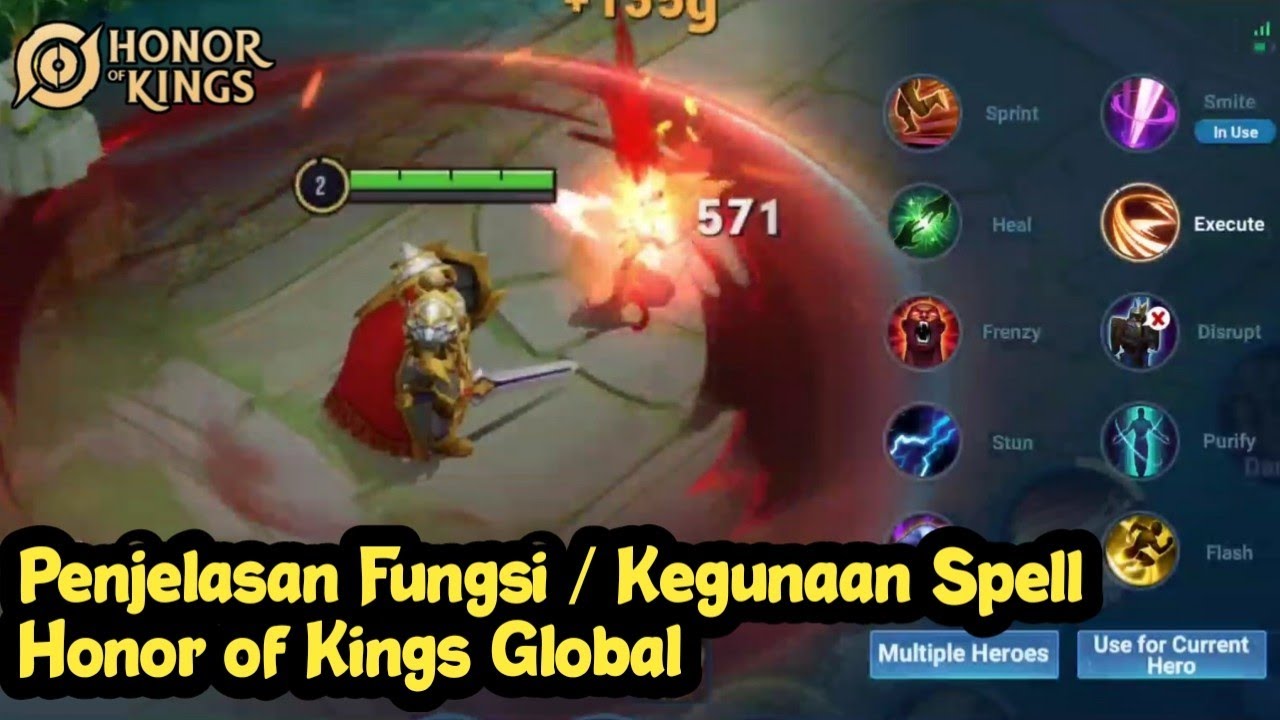 Penjelasan Spell Honor OF Kings Global MOBA - Guide Honor Of Kings ...