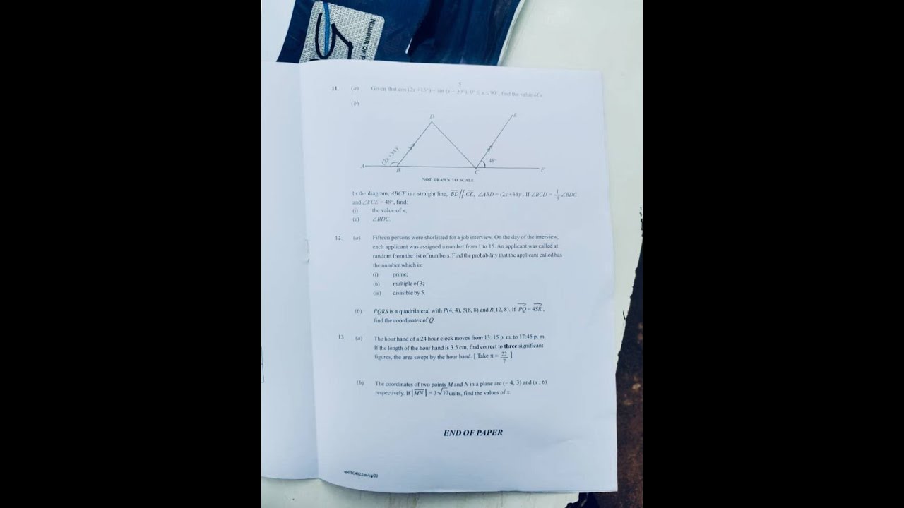 WASSCE 2022: Core Mathematics Paper 2 Out NOW - YouTube