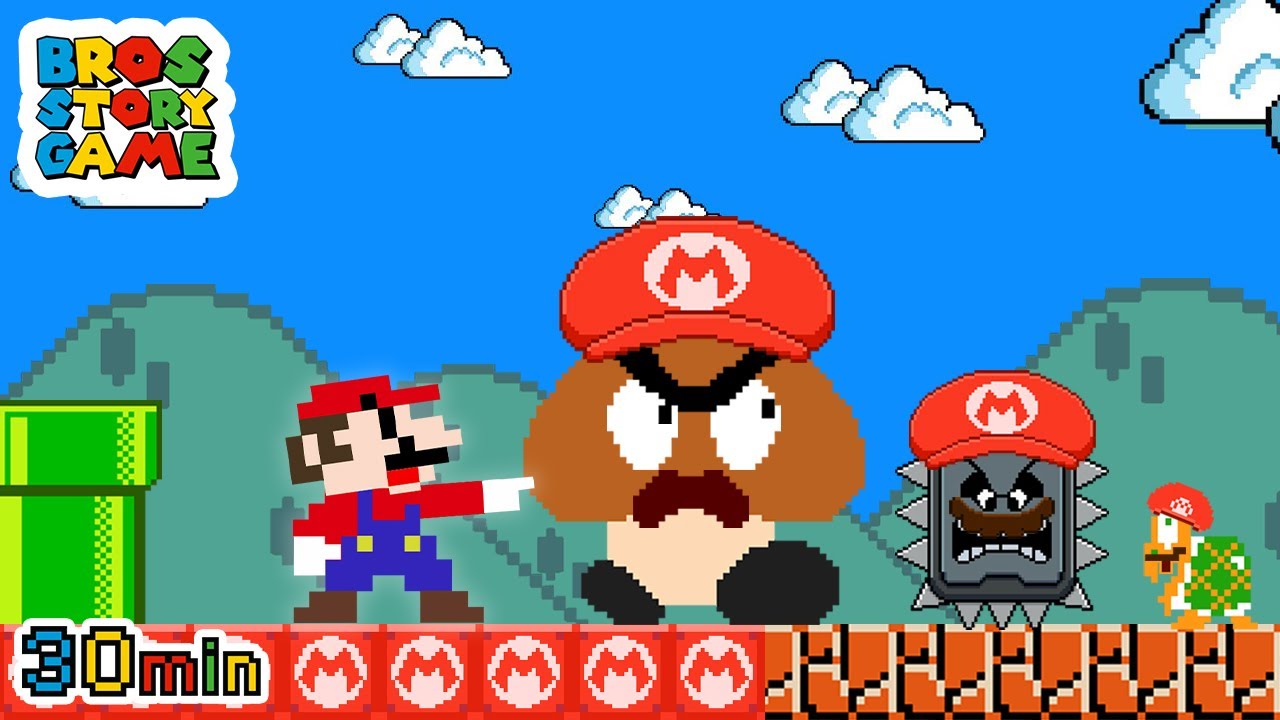 Super Mario Bros. but Everything Mario touch turns to Super Mario ...