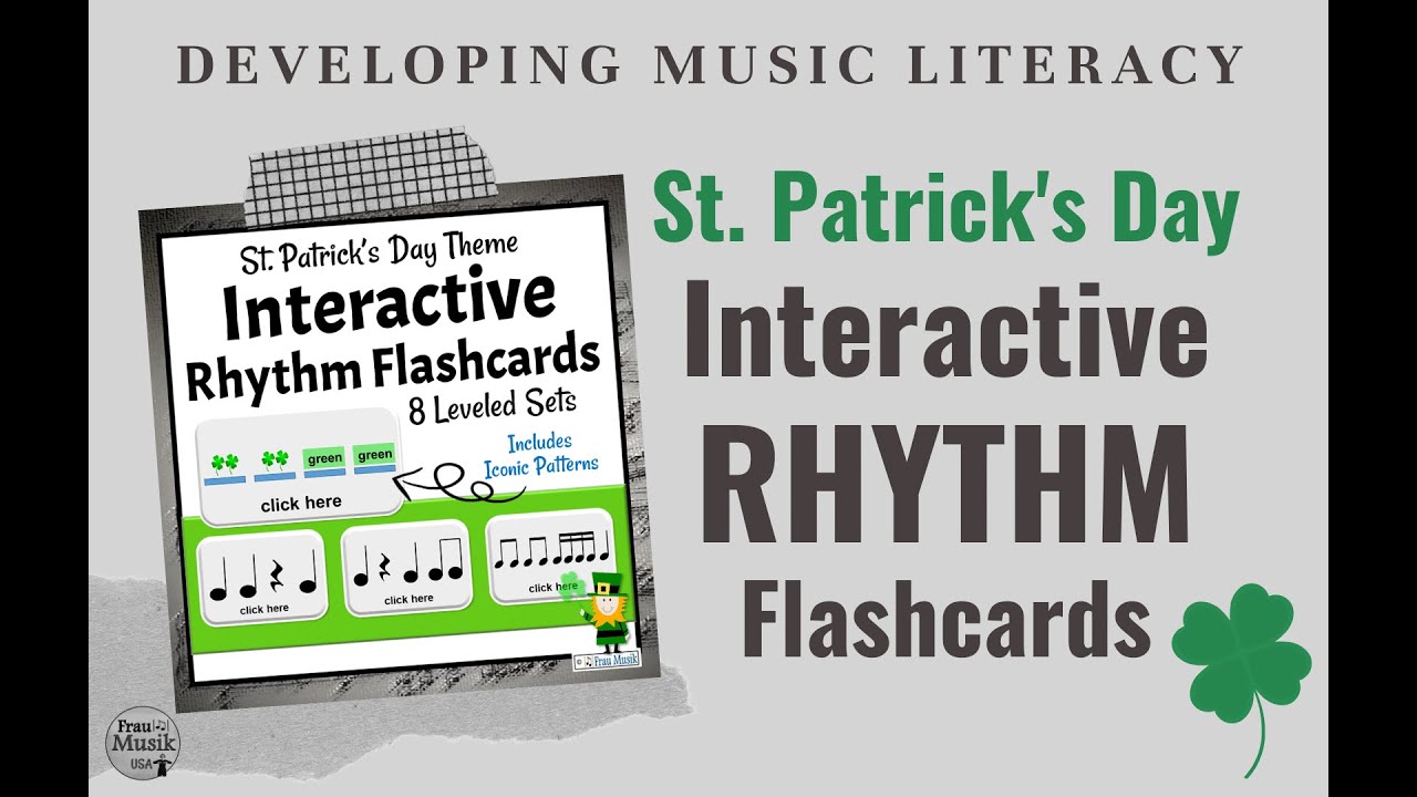 Interactive DIGITAL Rhythm Flashcards for Elementary Music Classroom ...