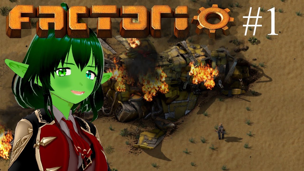Humble Beginnings for the Factory - Factorio #1 Live Stream - YouTube