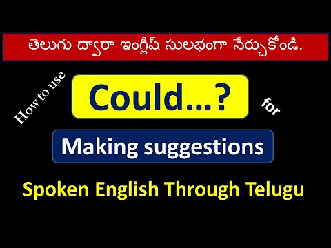 Modal Verb COULD - Meaning, Use, Making Suggestions in English - YouTube