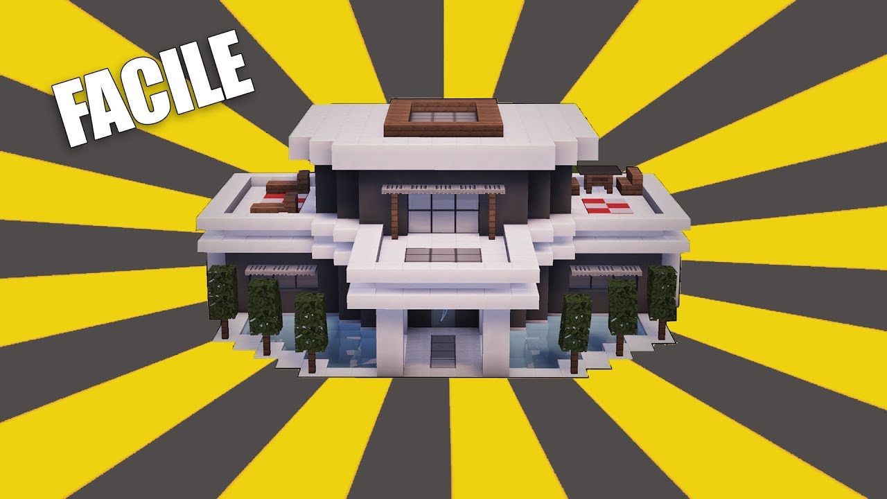 COME COSTRUIRE UNA ENORME VILLA MODERNA PAZZESCA! - Minecraft Tutorial ...