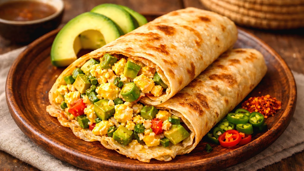 Delicious Egg & Avocado Rolex Wrap | Quick & Healthy Breakfast! - YouTube