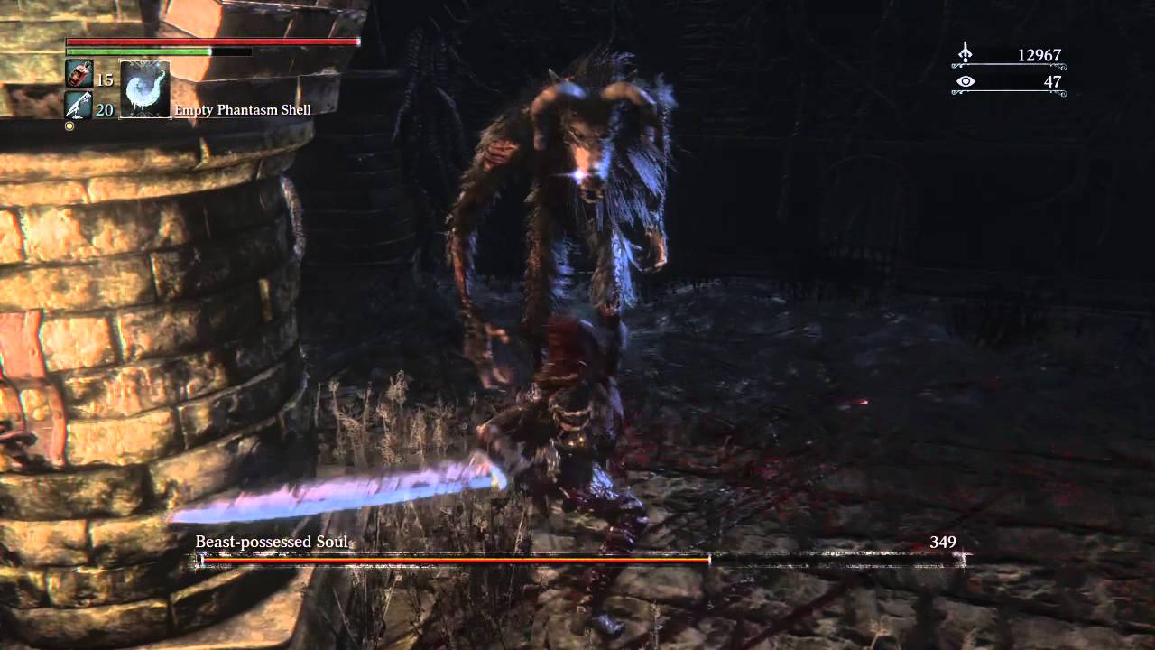 Bloodborne Beast Possessed Soul Boss fight - YouTube
