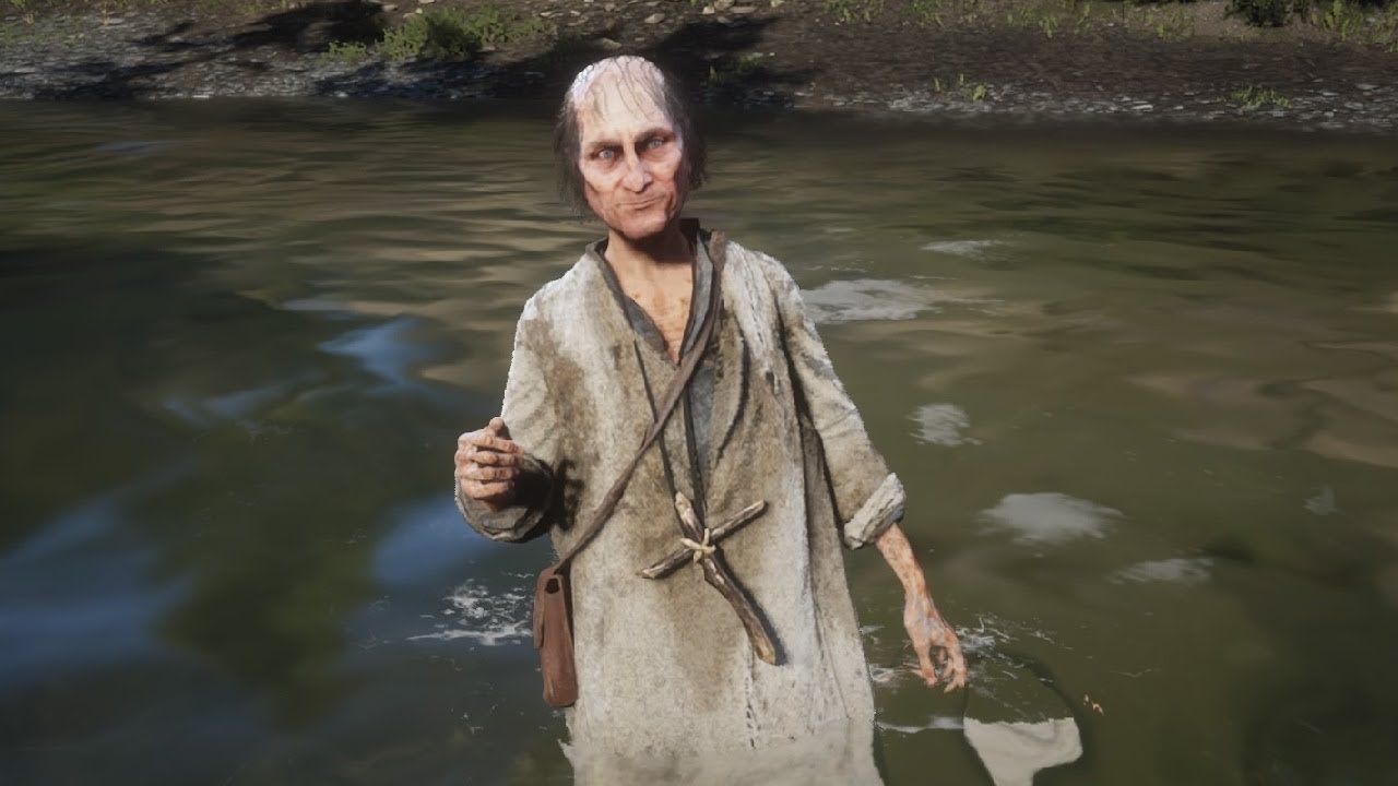 Mad Preacher Talking to the God on the River - Red Dead Redemption 2 ...