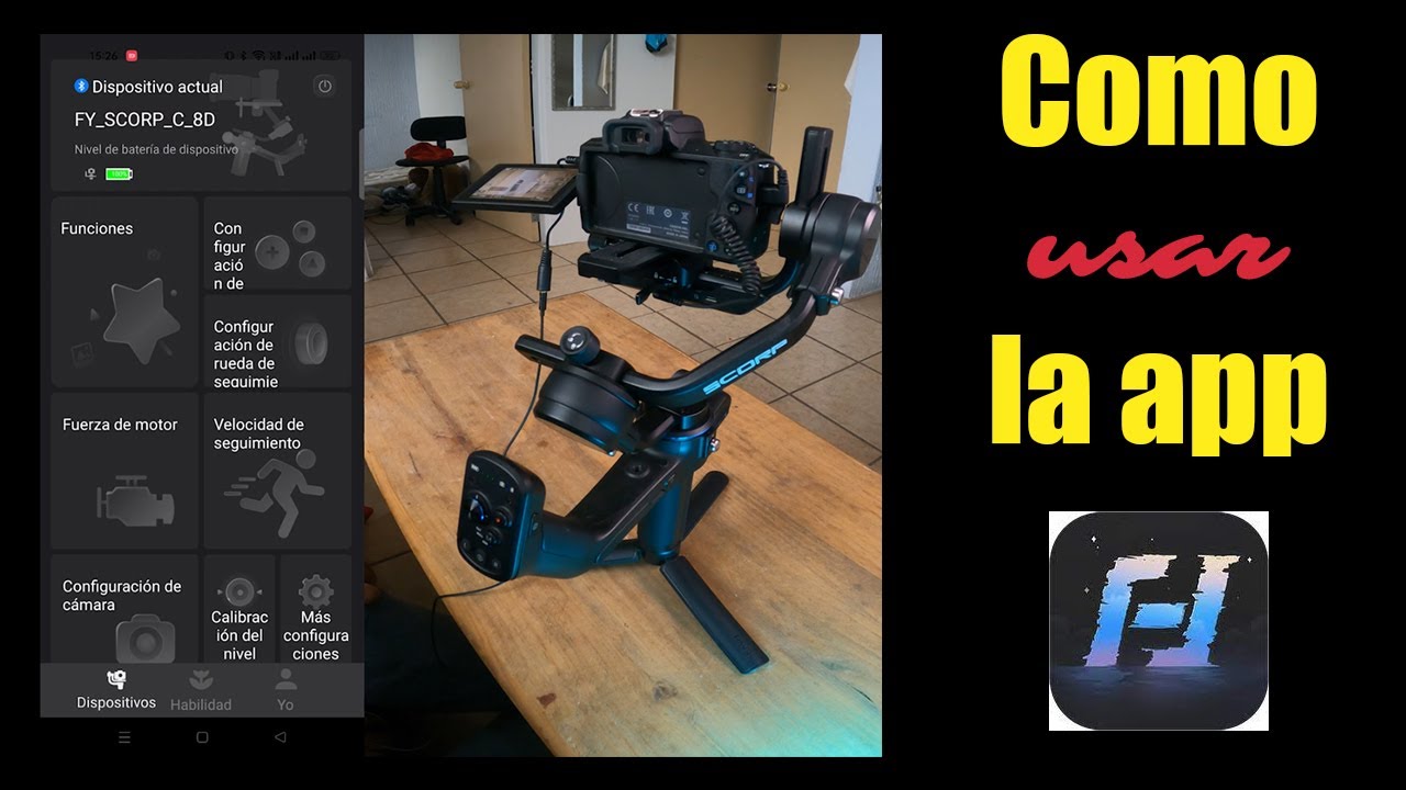 MODO VERTICAL Scorp-C| FeiyuTech Scorp App CÓMO Usarla Para Controlar nuestro GIMBAL - YouTube