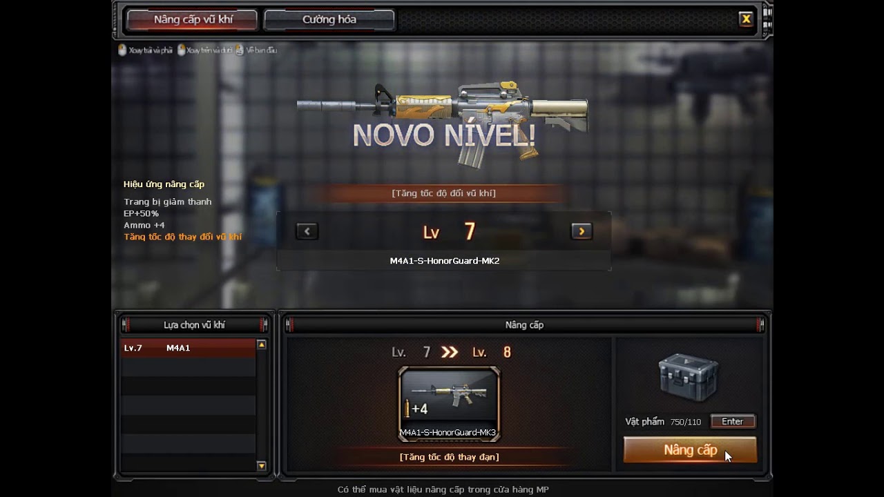 [CrossFire] Upgrade M4A1 S Sentry MK2 To RoyalGuard - [Đột Kích] - Nâng ...