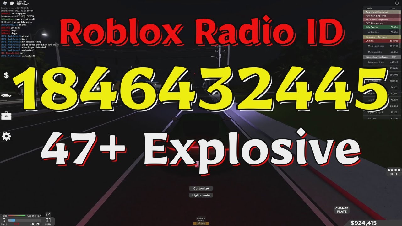 Explosive Roblox Radio Codes/IDs - YouTube