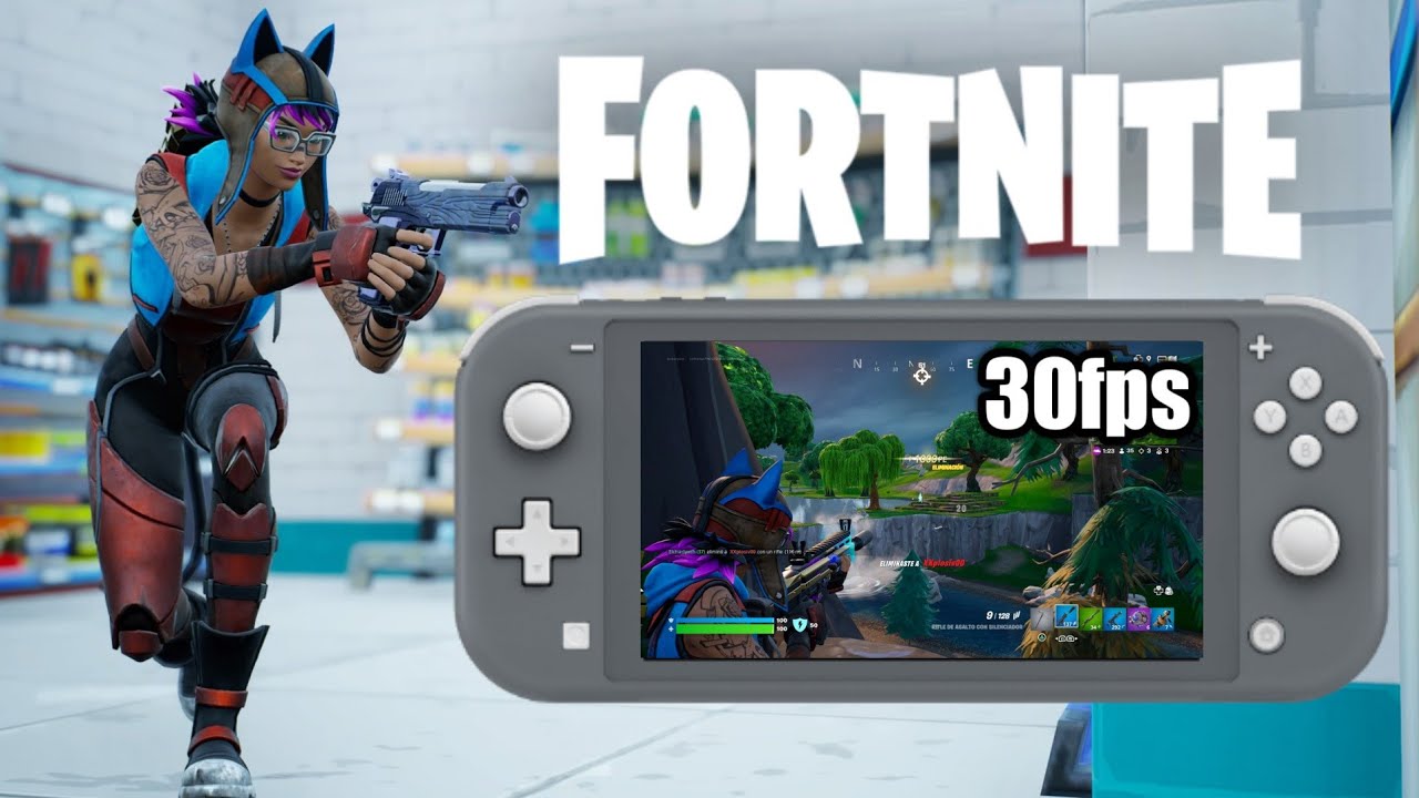 A cuantos FPS va FORTNITE OG en Nintendo Switch LITE - YouTube