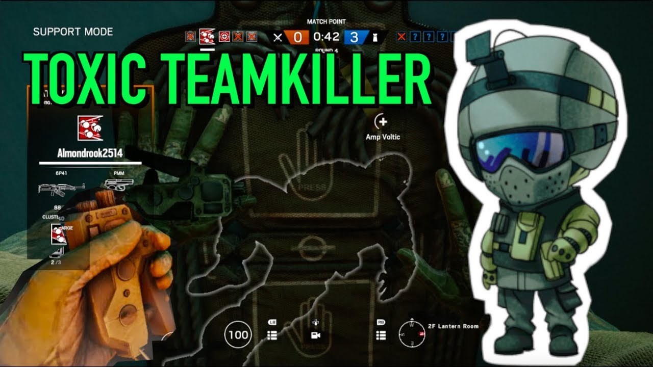 TOXIC TEAMKILLER - Rainbow Six Siege: Ranked Highlights (Operation White Noise) - YouTube