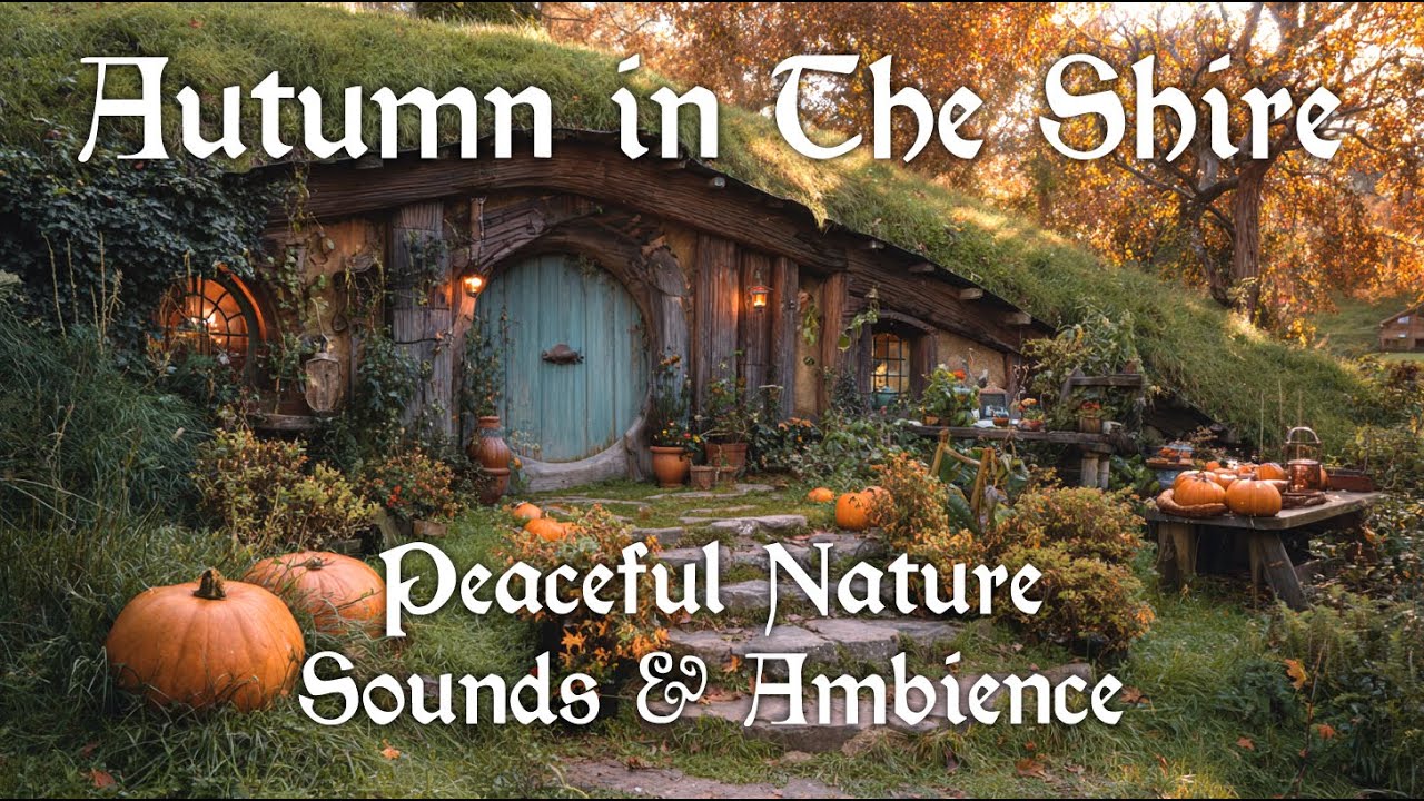 Autumn in the Shire – Cozy Hobbit Hole Ambience | Forest ASMR (Birds ...