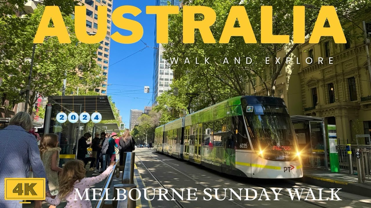 Melbourne Sunday Walk in September 2024 in 4K |Melbourne city 4K walk ...