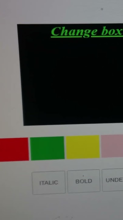 change box colour and text / full video in my youtube #html #css #javascript - YouTube