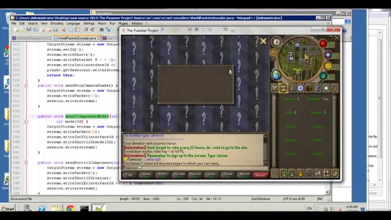 667 RSPS tutorial: How to work with Interfaces (custom tabs/inters ...
