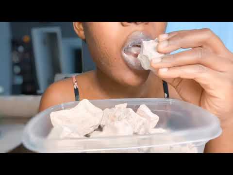 AYILO,NZU,ASMR MUKBANG EDIBLE CLAY (CRUNCHY) - YouTube