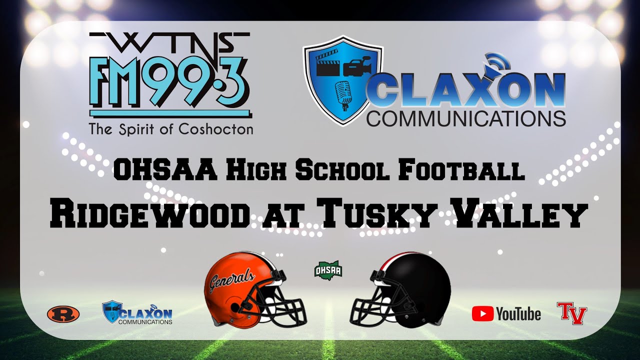 Ridgewood at Tusky Valley - OHSAA Football from FM 99.3 WTNS - YouTube