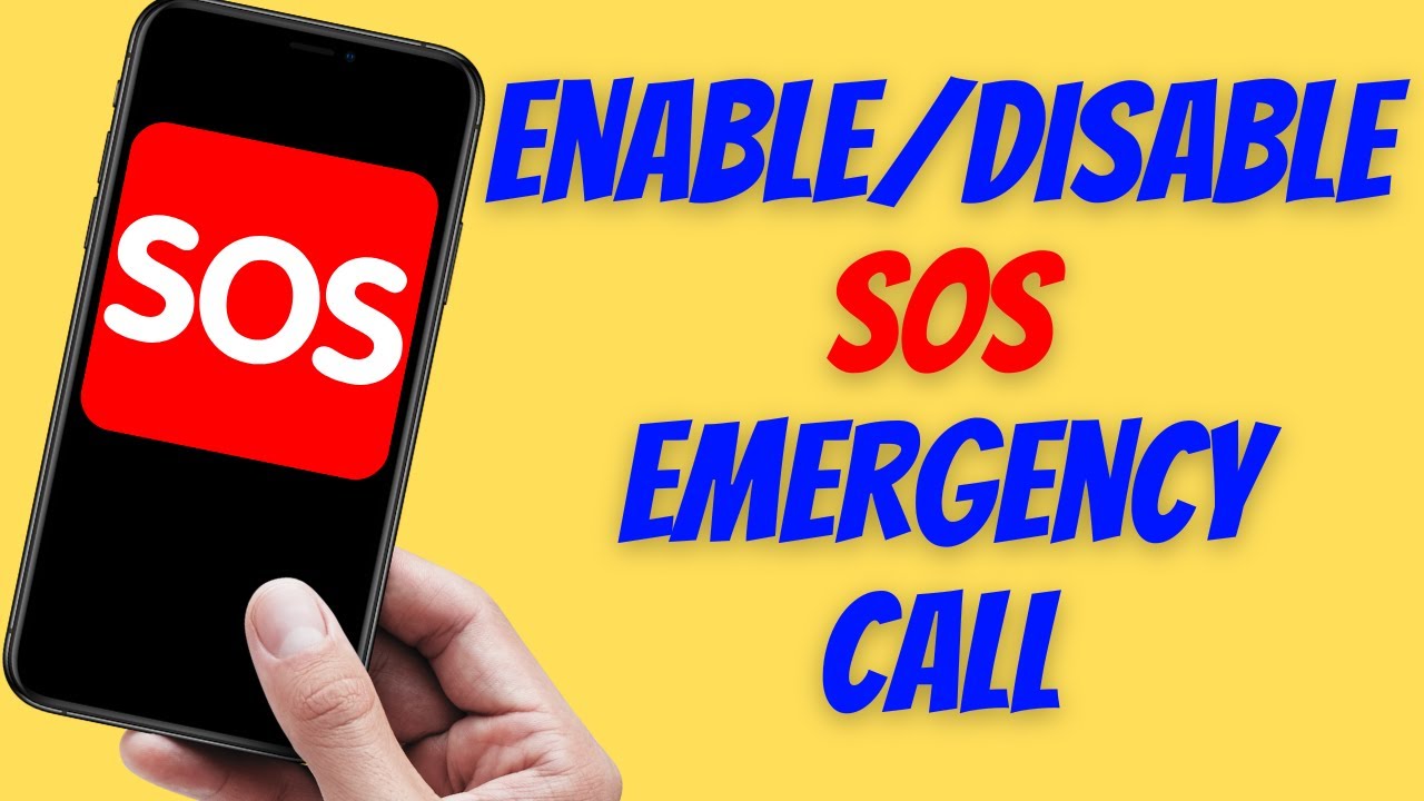 How to Enable/Disable SOS Emergency Call With 5 Presses - YouTube